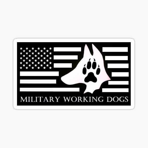 "Military Working Dog " Sticker for Sale by Workingdogs | Redbubble