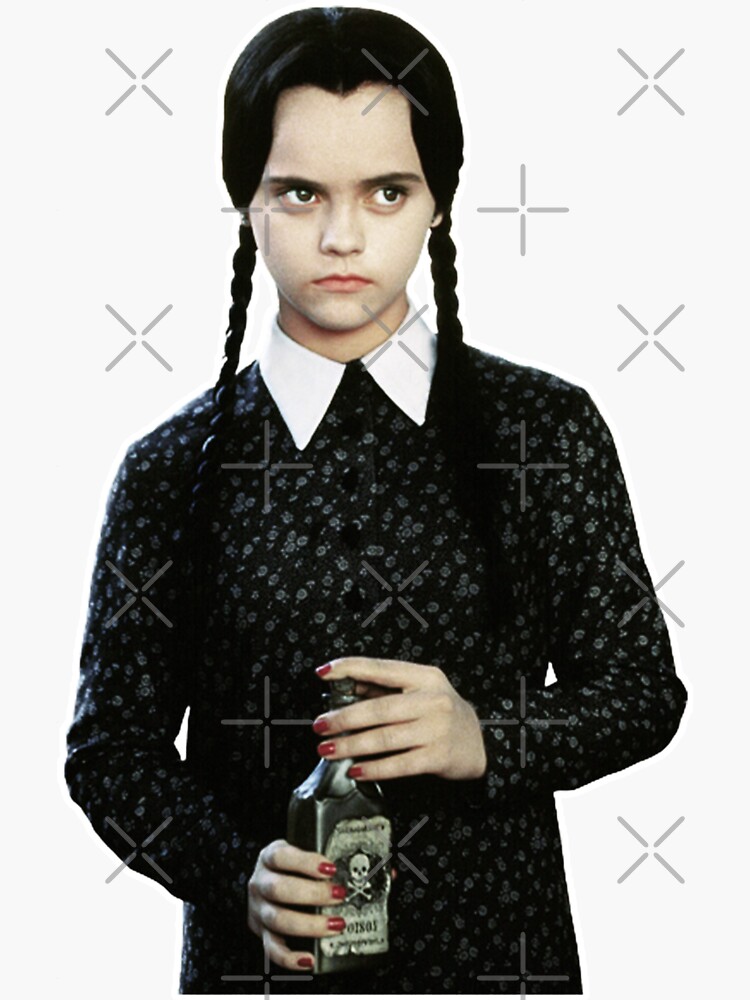 "Wednesday Addams Poison Christina Ricci Digital Art" Sticker for Sale ...