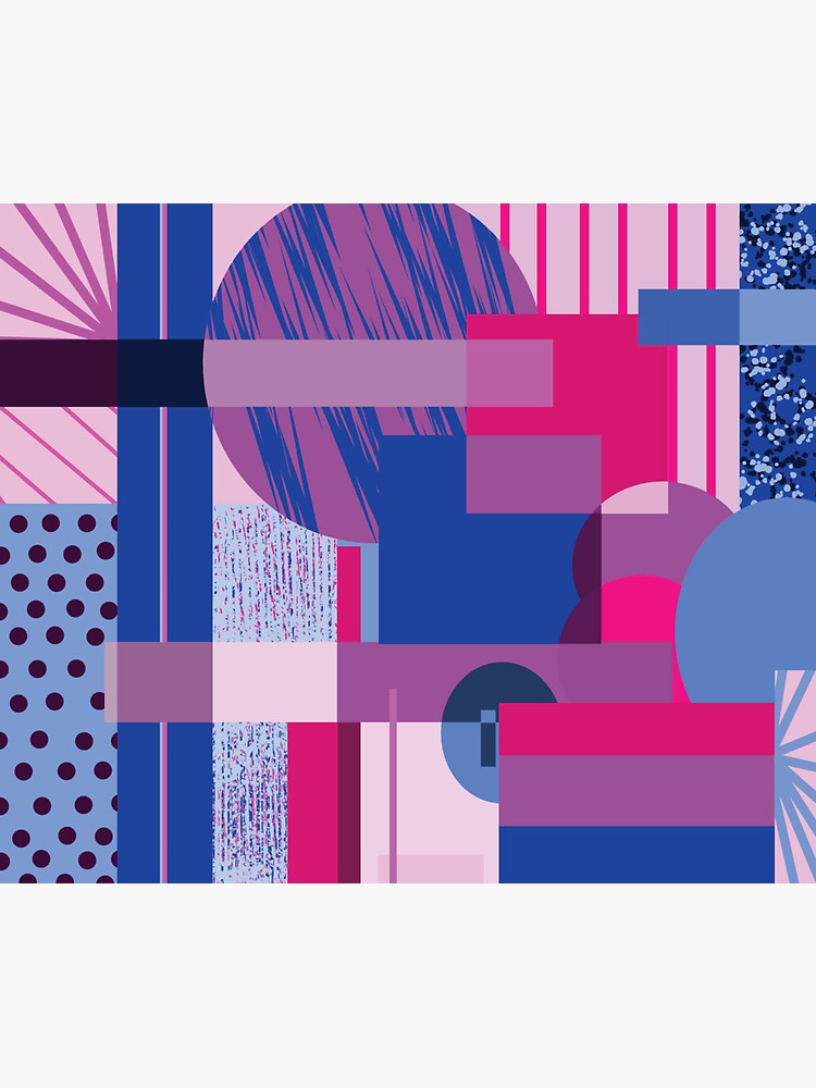 "Bi Flag Abstract Art" Sticker for Sale by melony12 | Redbubble