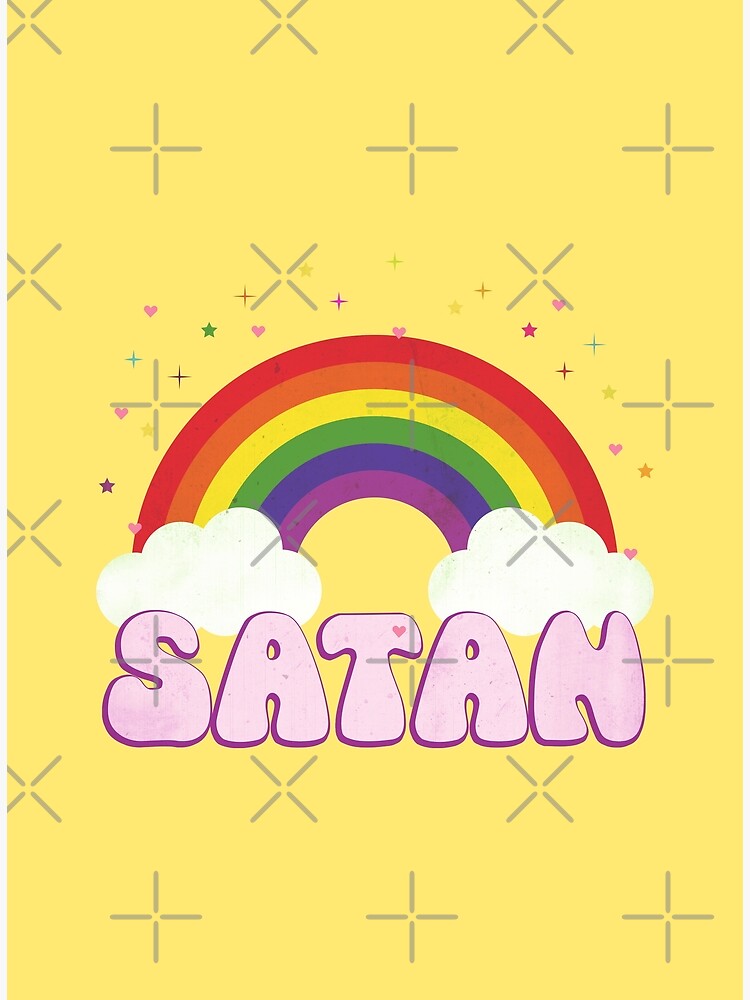 "Rainbow Satan" Poster for Sale by Plan8 | Redbubble