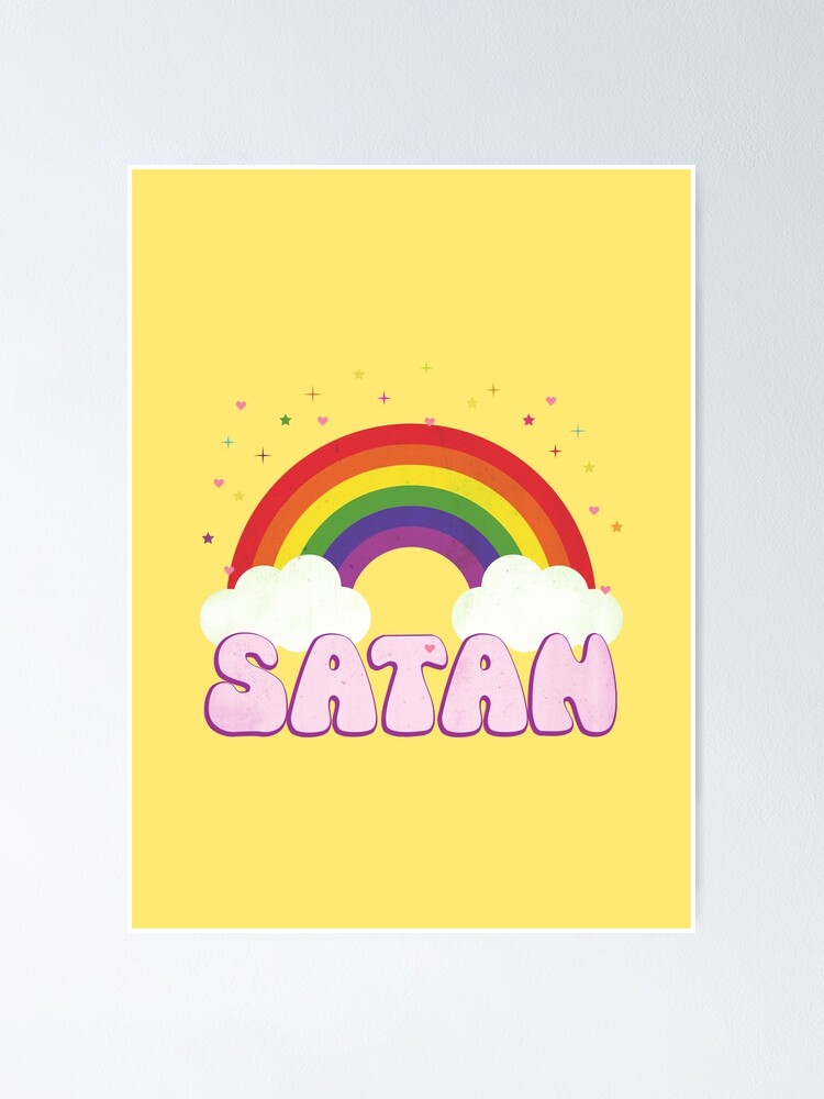 "Rainbow Satan" Poster for Sale by Plan8 | Redbubble
