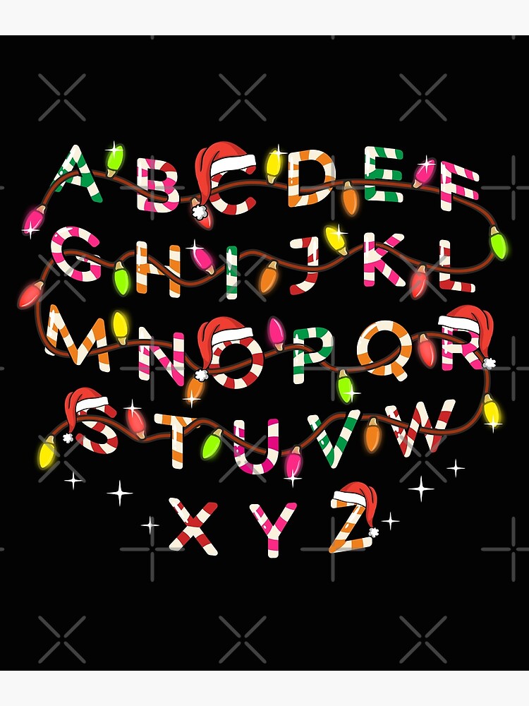 Christmas Lights Alphabet Letters Christmas Alphabet Activity (Free
