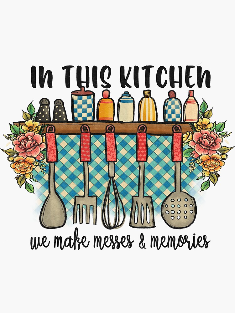 "Kitchen Lover Quotes :Cooking love " Sticker for Sale by sweary12 ...