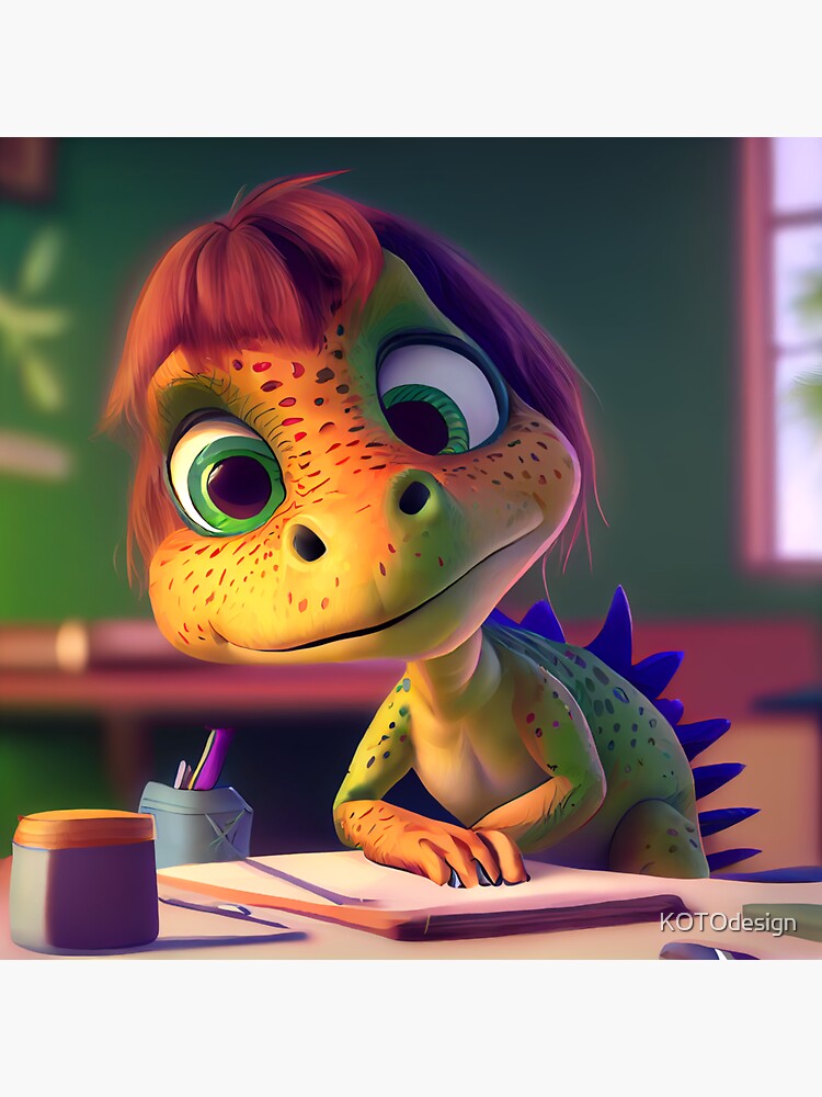 "Dino Bambino - School Teacher Allozauria" Sticker for Sale by ...