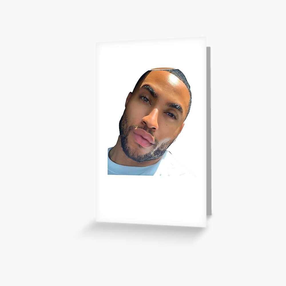 "lightskin stare meme , lightskin stare rizz " Greeting Card for Sale ...