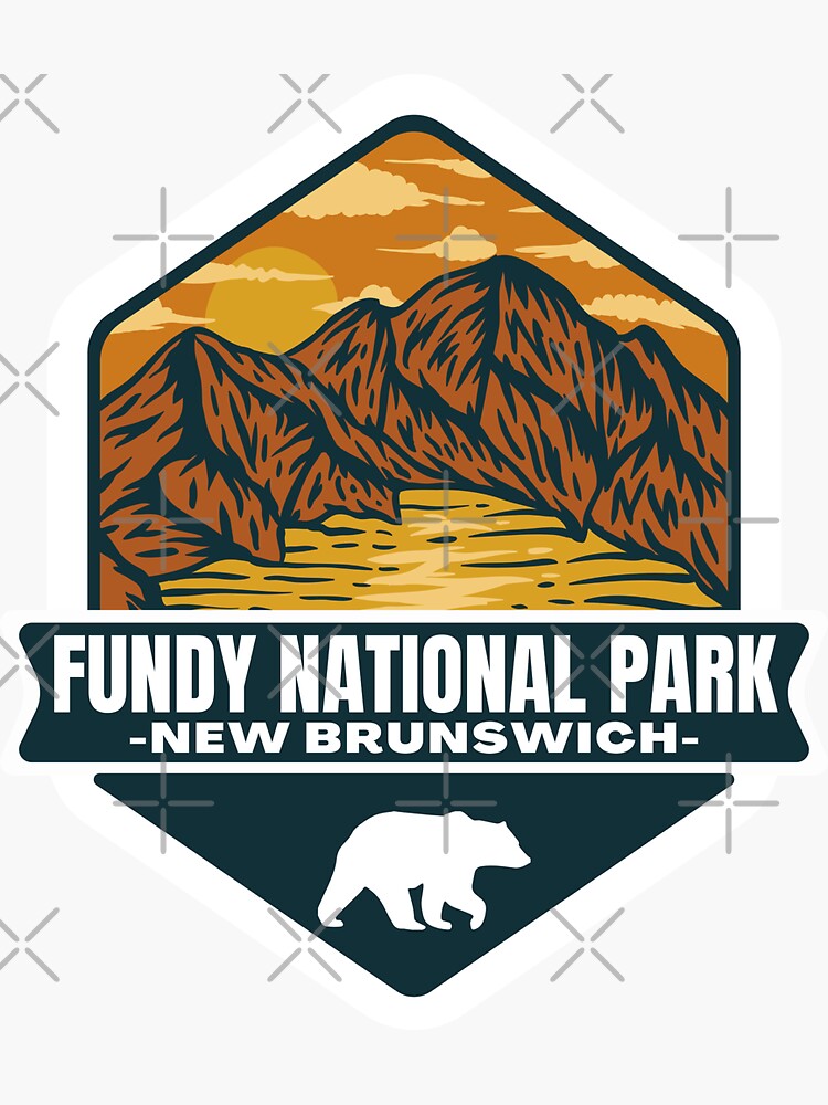 "Fundy National Park, New Brunswick" Sticker for Sale by retrotravelart ...