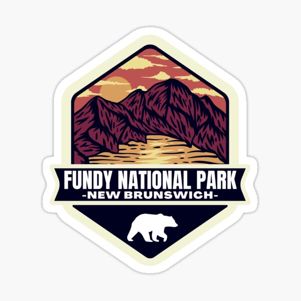 "Fundy National Park, New Brunswick" Sticker for Sale by retrotravelart ...