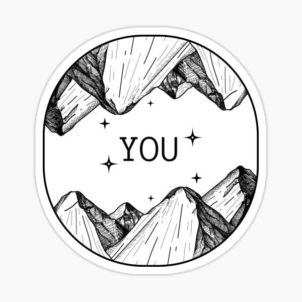 "YOU" Sticker for Sale by payidar-yuce | Redbubble