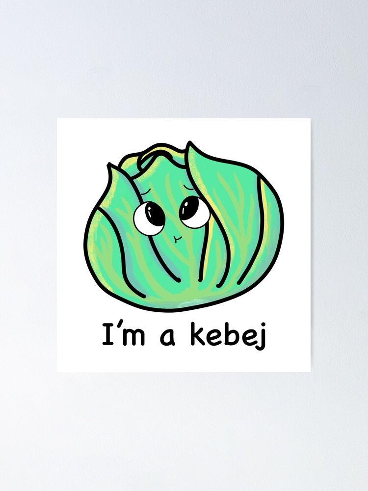 Póster «Cute dibujos animados divertidos de repollo bebé» de ...