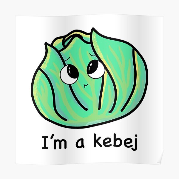 Póster «Cute dibujos animados divertidos de repollo bebé» de ...