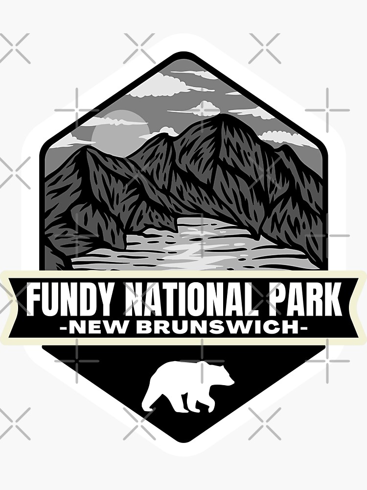 "Fundy National Park, New Brunswick" Sticker for Sale by retrotravelart ...