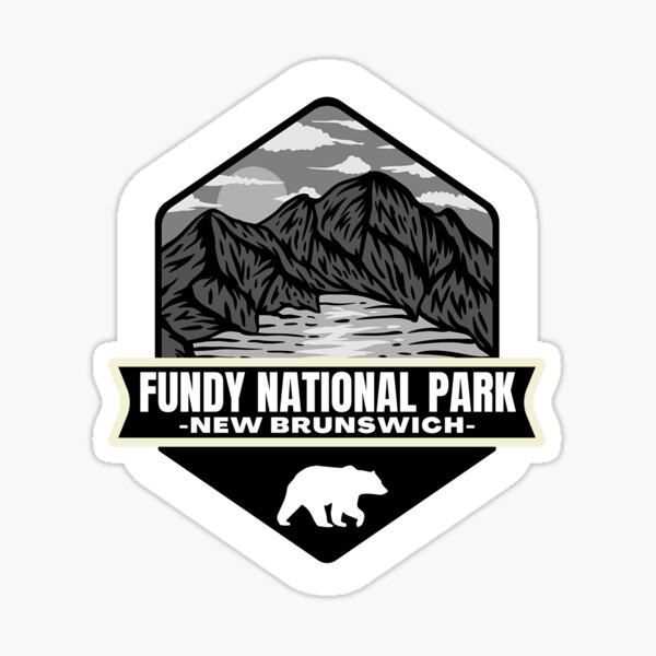 "Fundy National Park, New Brunswick" Sticker for Sale by retrotravelart ...