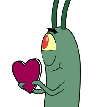 "Plankton with a heart in his hands" Poster for Sale by moonviktoria ...