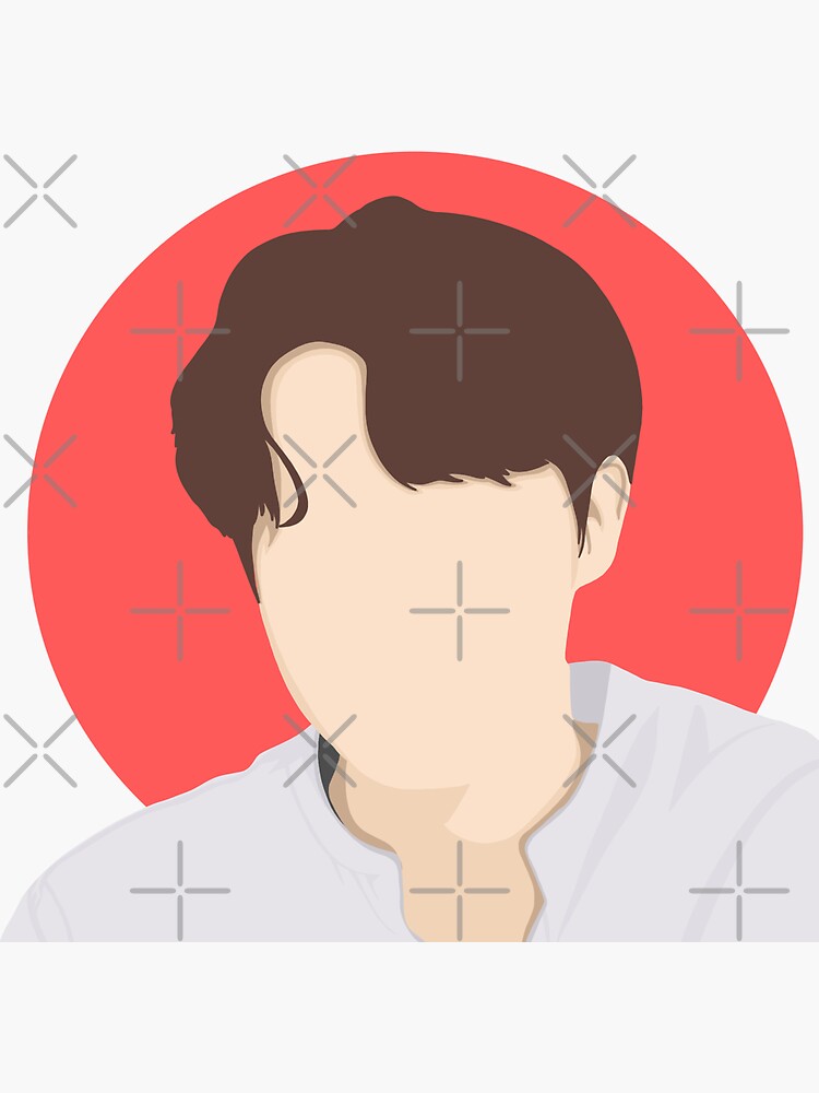 "BTS - J-Hope" Sticker for Sale by Queen-V-art | Redbubble