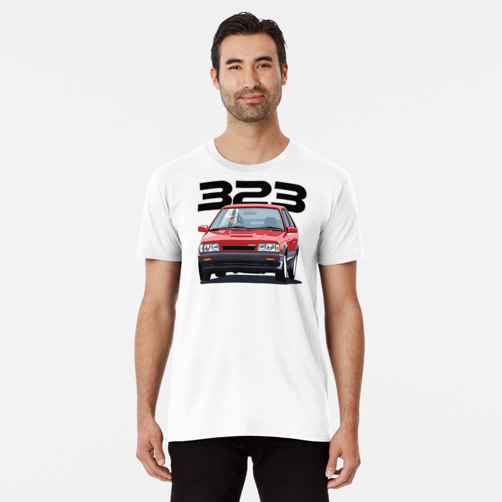 "Mazda 323 GTX Familia Turbo BFMR" Sticker for Sale by myteekingdom ...