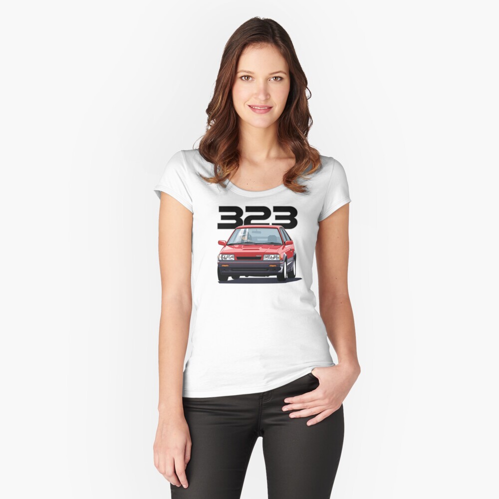 "Mazda 323 GTX Familia Turbo BFMR" Sticker for Sale by myteekingdom ...