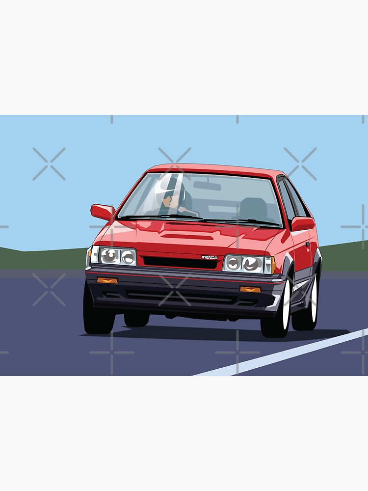 "Mazda Familia 323 GTX Turbo BFMR" Sticker for Sale by myteekingdom ...