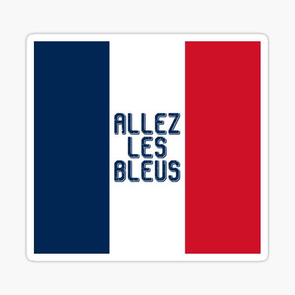 "Allez Les Bleus" Sticker for Sale by turquoisethings | Redbubble