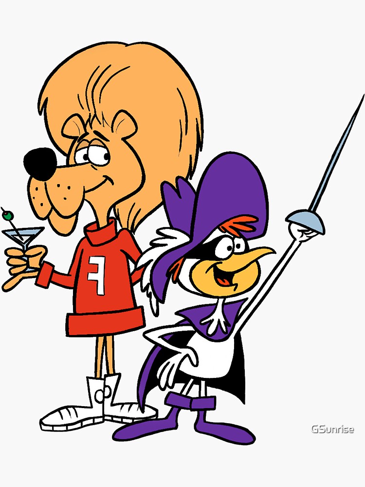 "Super Chiken and Fred" Sticker by GSunrise | Redbubble