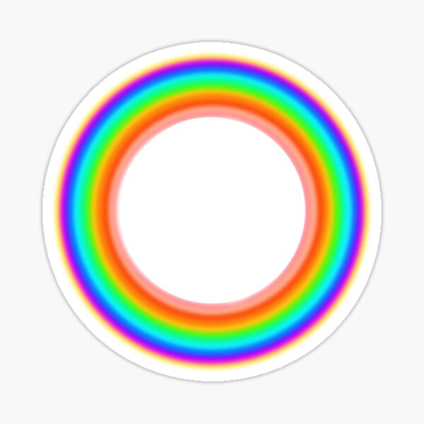 "Rainbow circle" Sticker for Sale by Sunwang | Redbubble