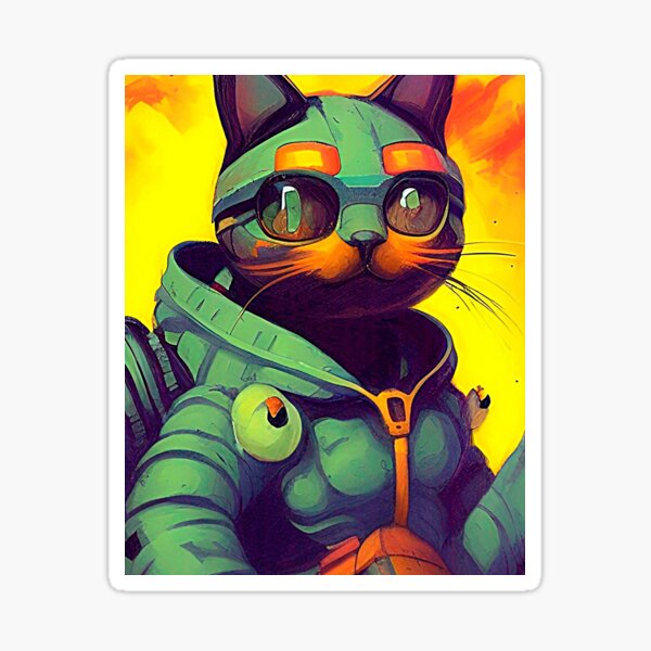 "Cool military soldier cat. Thug life" Sticker for Sale by Neo ...