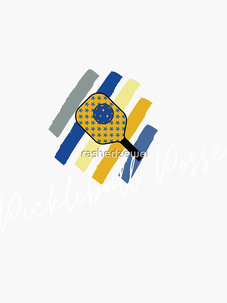 "Pickleball Posse" Sticker for Sale by rashedzewel | Redbubble