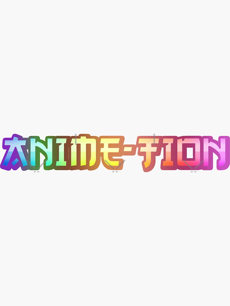 "Anime-tion in Rainbow Pastels" Sticker for Sale by Aerodin | Redbubble