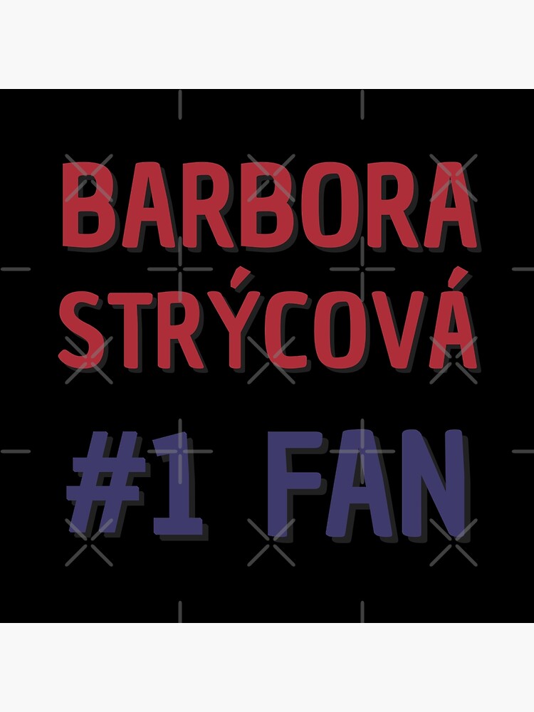 "Barbora Strycova- #1 Fan" Poster for Sale by Rybariuns | Redbubble