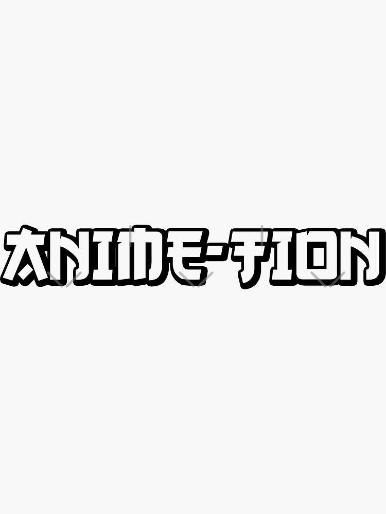 "Anime-tion Outlined" Sticker for Sale by Aerodin | Redbubble