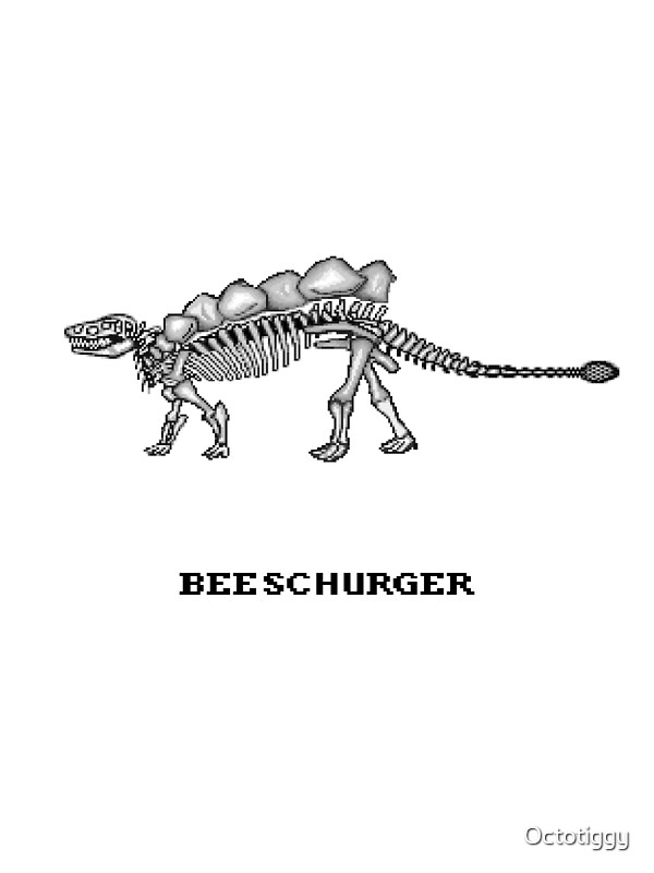 "BEESCHURGER the Reconstructed Dinosaur" by Octotiggy | Redbubble