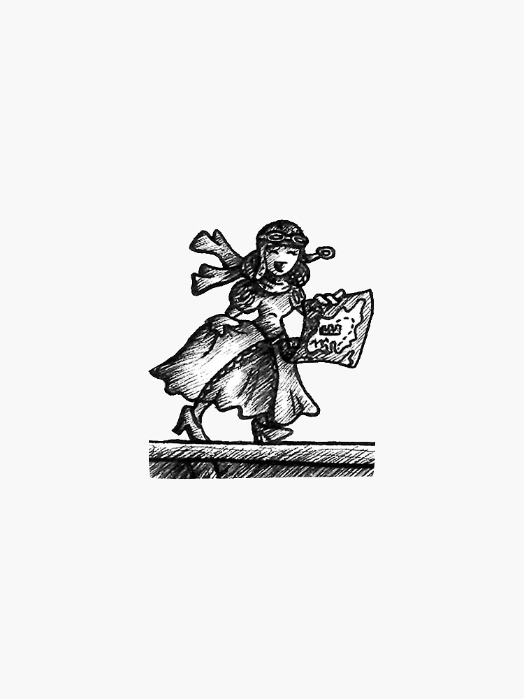 "Adventuring Princess" Sticker for Sale by weebird20art | Redbubble