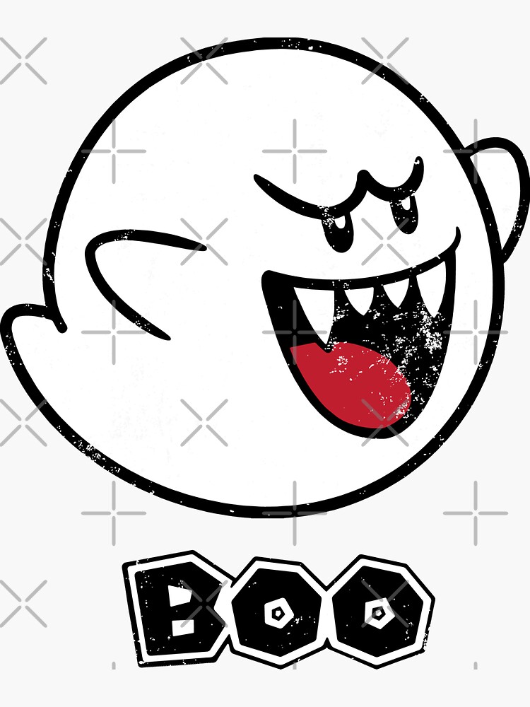 "Boo! Ghost" Sticker for Sale by DAKAstudio | Redbubble
