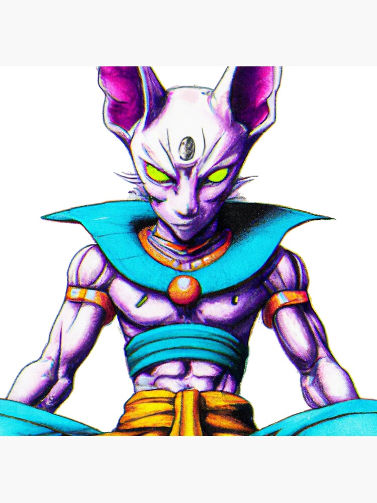 "Lord beerus fan art" Poster for Sale by Perryfranken | Redbubble