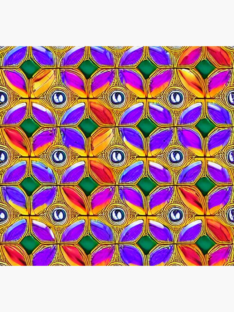 "Colorful African design pattern, African art " Sticker for Sale by ...