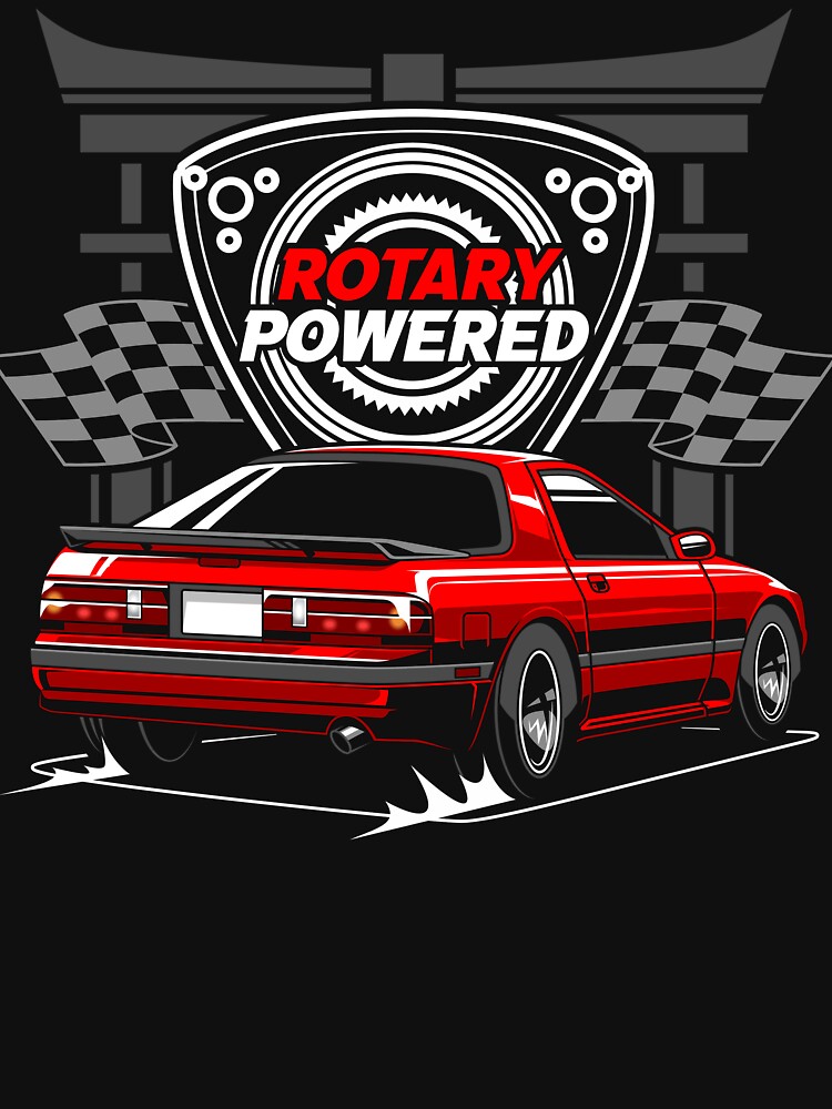 "Mazda RX7 Rotary Powered Drawing" T-shirt for Sale by mohalldi ...