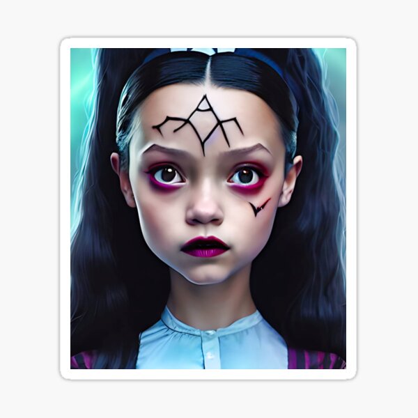 "Wednesday, Merlina, Wednesday Addams" Sticker for Sale by 7infernus ...
