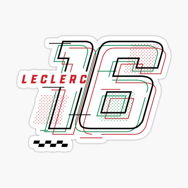 "Charles Leclerc 16 Ferrari Formula One" Sticker for Sale by demhan ...