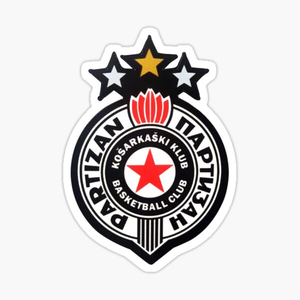 "Basketball Club PARTIZAN BELGRADE - KK PARTIZAN - PARTIZAN" Sticker ...