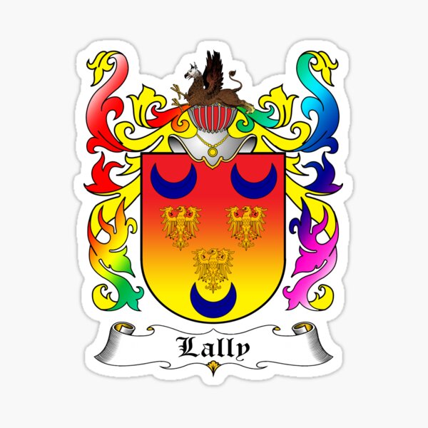 "LALLY FAMILY CREST" Sticker for Sale by CathalDevlin | Redbubble
