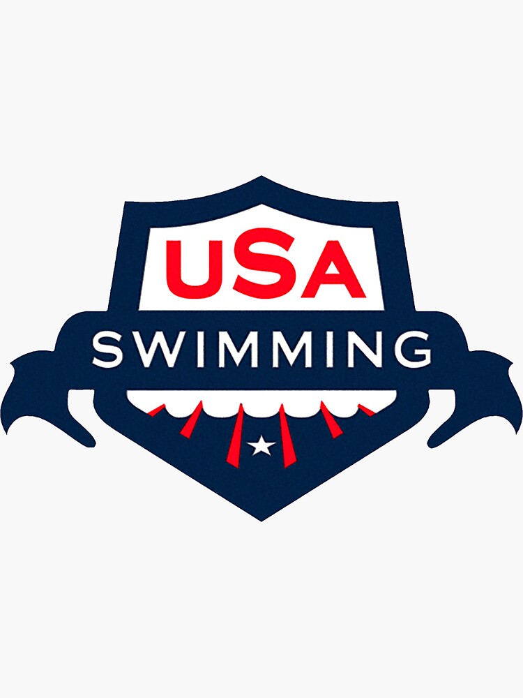 "Usa swimming logo" Sticker for Sale by Old-Orient | Redbubble