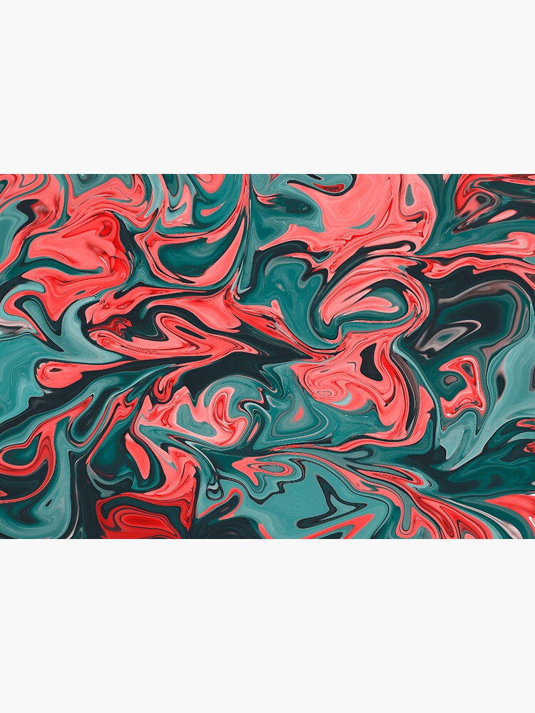 "Red And Green Theme Abstract" Sticker for Sale by procreativefox ...