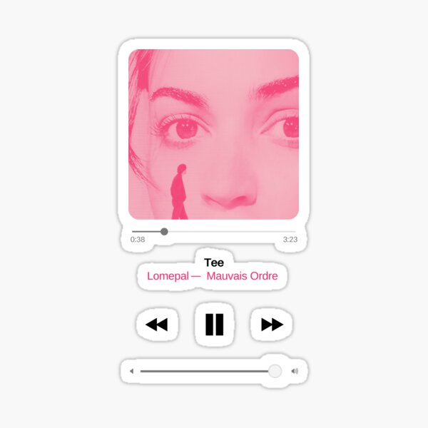 "Lomepal Tee Aesthetic" Sticker for Sale by BRLY- | Redbubble