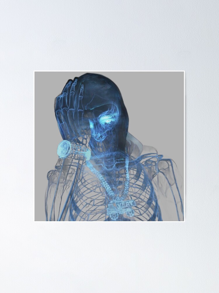 "Yeat skeleton design " Poster for Sale by Yeatshop | Redbubble