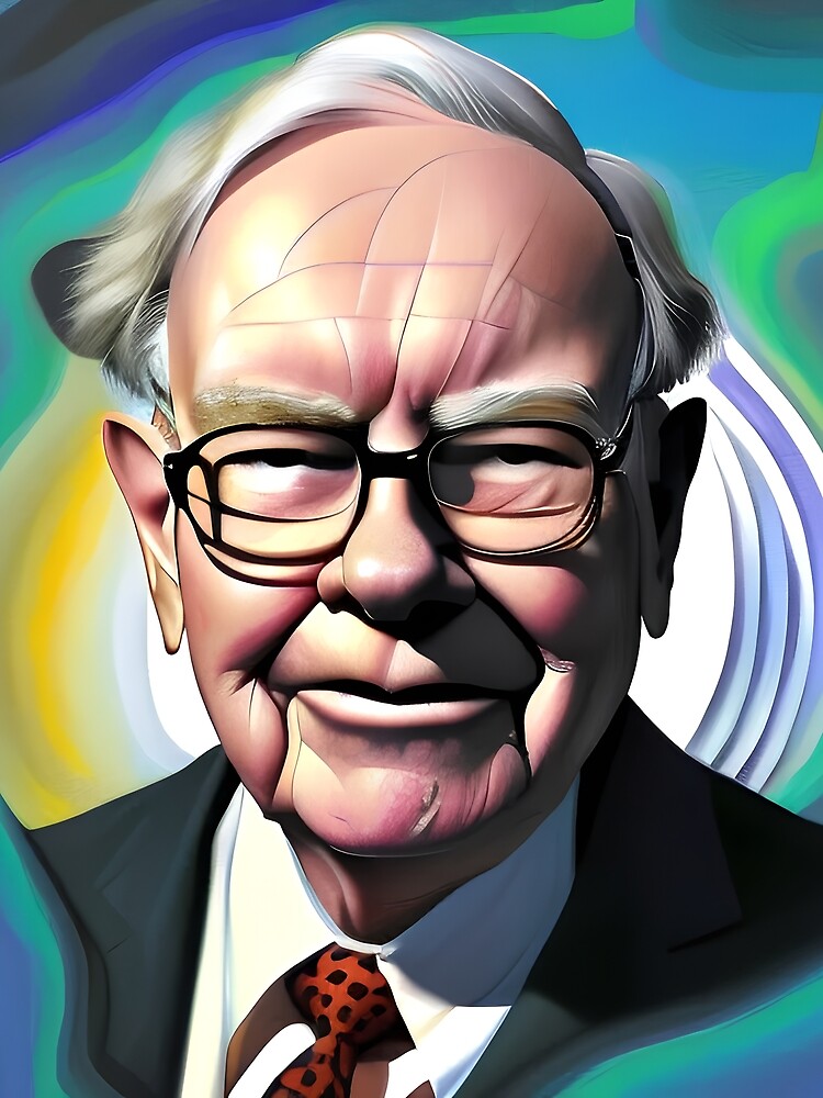 "Warren Buffett in dreamy portrait" Poster for Sale by goghgeous ...