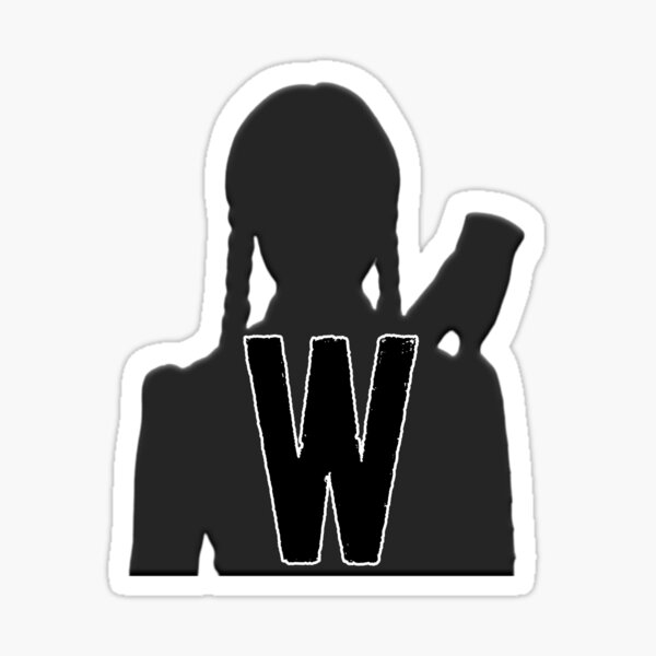 "Wednesday addams Netflix" Sticker for Sale by Galaxypoint | Redbubble