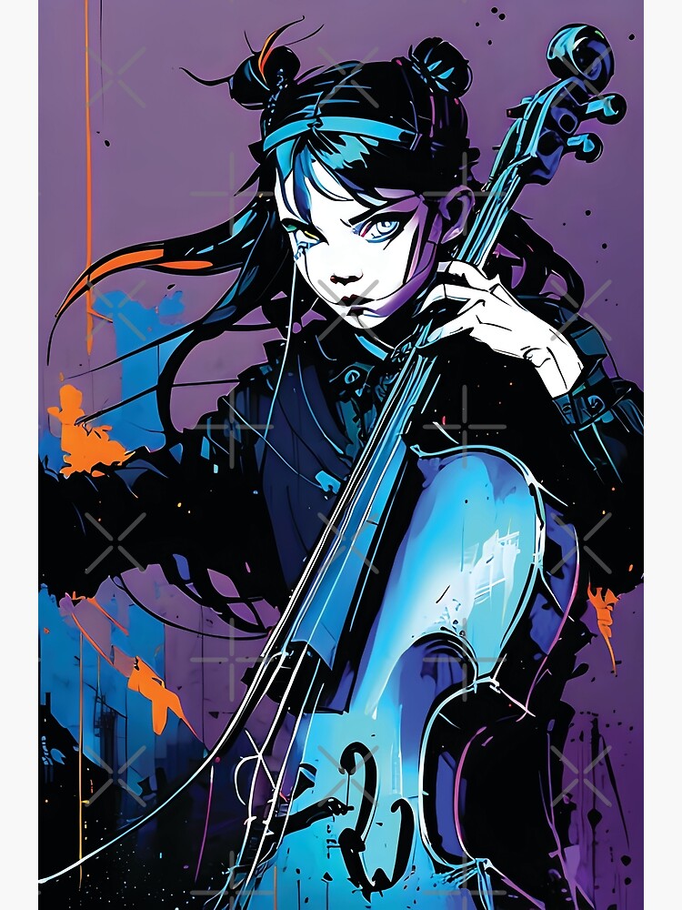 "wednesday addams play cello #02" Poster for Sale by THONG-IN | Redbubble