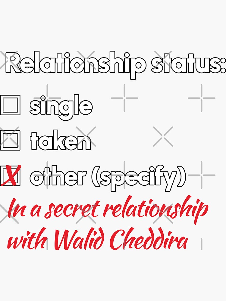 "Walid Cheddira - Relationship 2" Sticker for Sale by 2Girls1Shirt ...