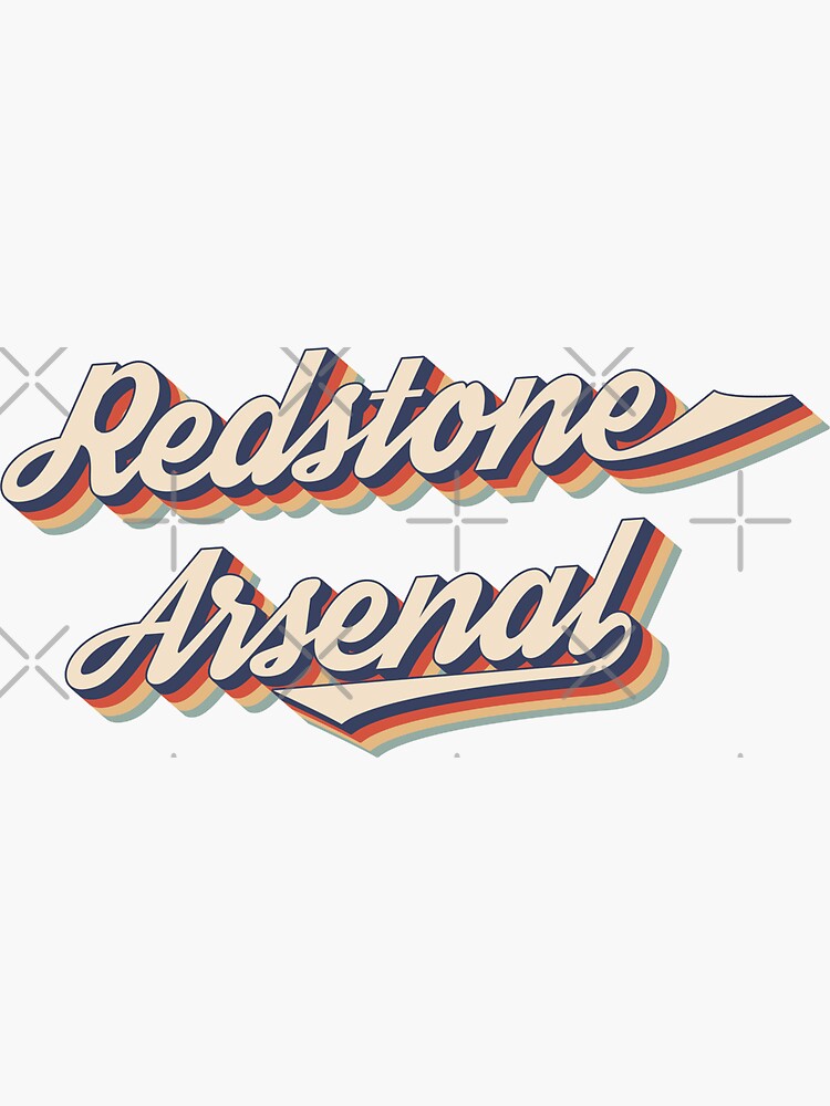 "Alabama Redstone Arsenal Vintage" Sticker for Sale by ayazzromego ...