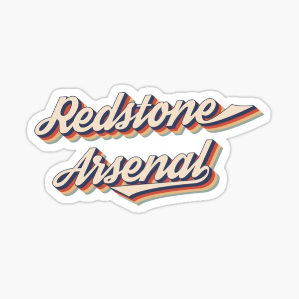 "Alabama Redstone Arsenal Vintage" Sticker for Sale by ayazzromego ...