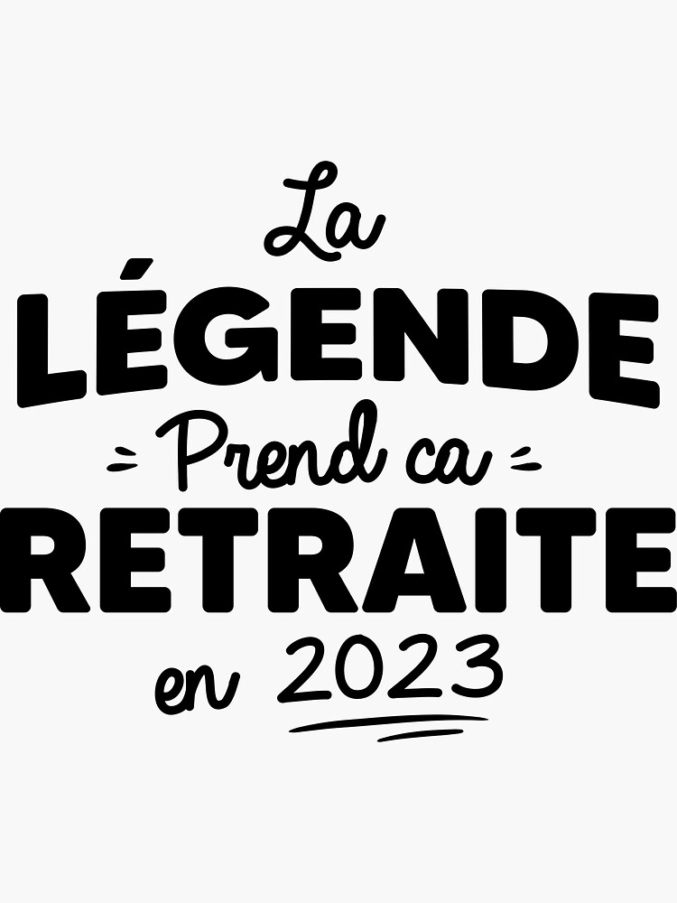 "The legend retires 2023" Sticker for Sale by LaBoutiqueCool | Redbubble